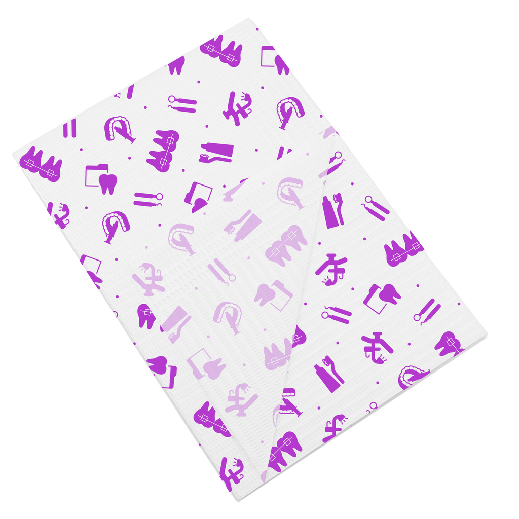 COMPRESAS DESCARTABLES LILA ESTAMPADO X50 UNDS EVODEN – Area Dental